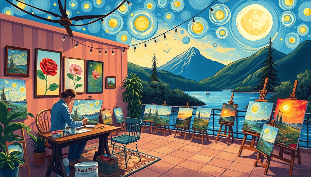 Extra Large Paint by Numbers Kits for Experienced Painters: Challenge