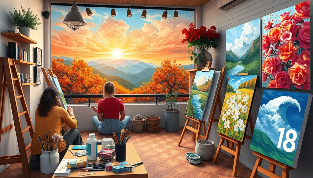 Step into Art: Extra Large Paint by Numbers Kits for Experienced Paint