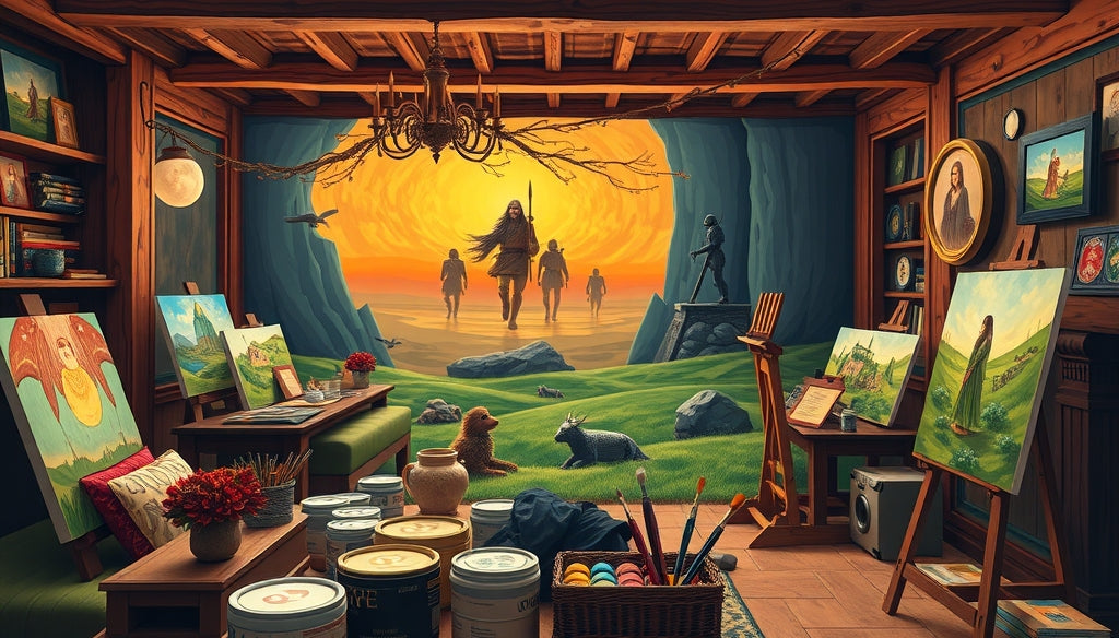 Where to Buy Premium Paint by Numbers Kits Featuring Iconic Scenes fro ...