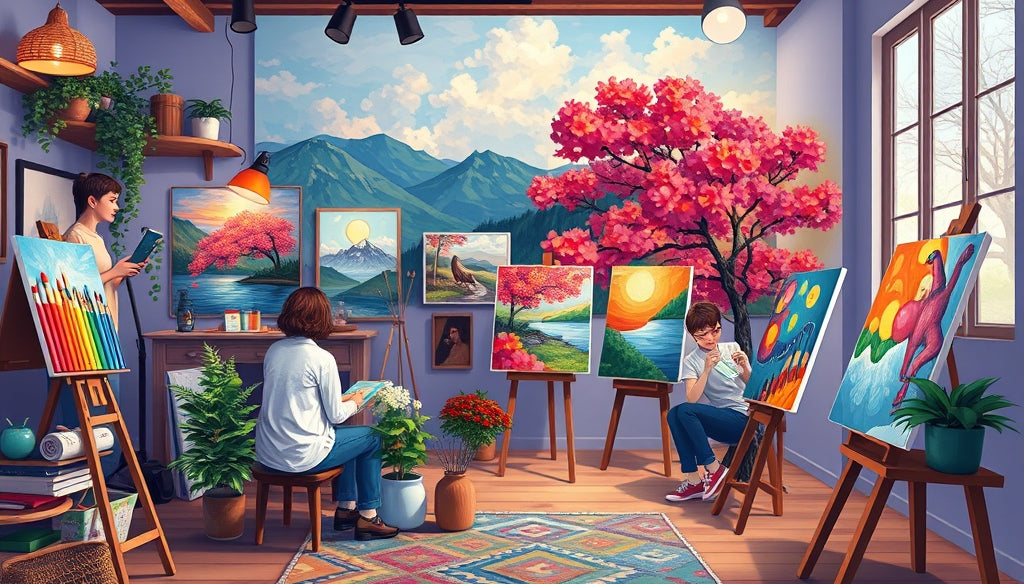 Maximize Your Fun: Paint by Numbers Sets with Extra Paint Colors for V ...