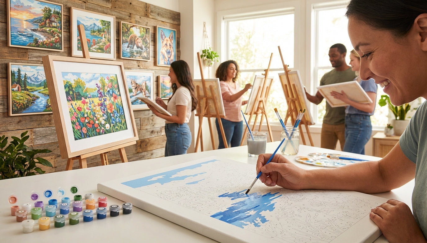 PBN Kits with Wooden Frame: Display Your Art! – World Paint by Numbers