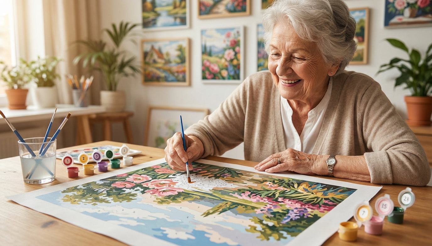 Best Easy-to-Use PBN Kits for Seniors' Art Joy – World Paint by Numbers
